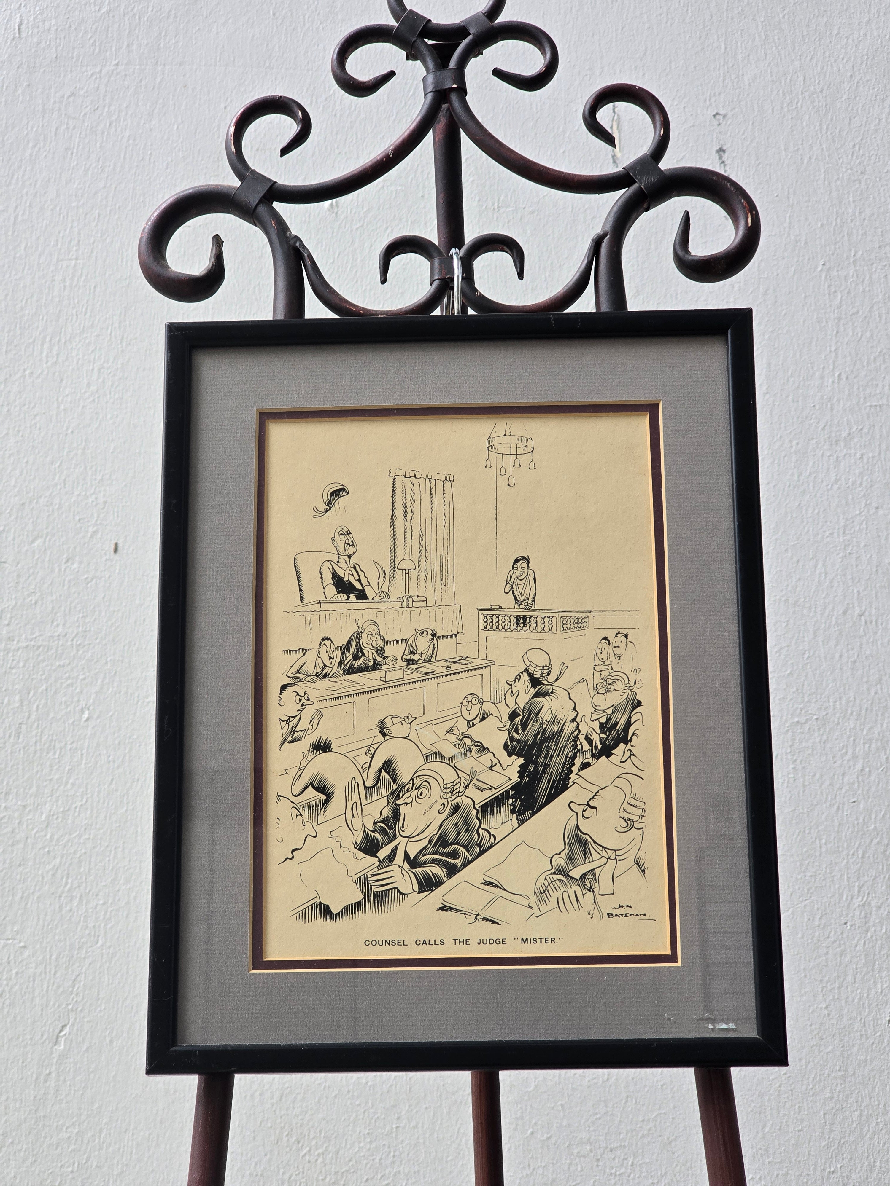 Counsel calls the judge "Mister" Original print by Bateman – The ...