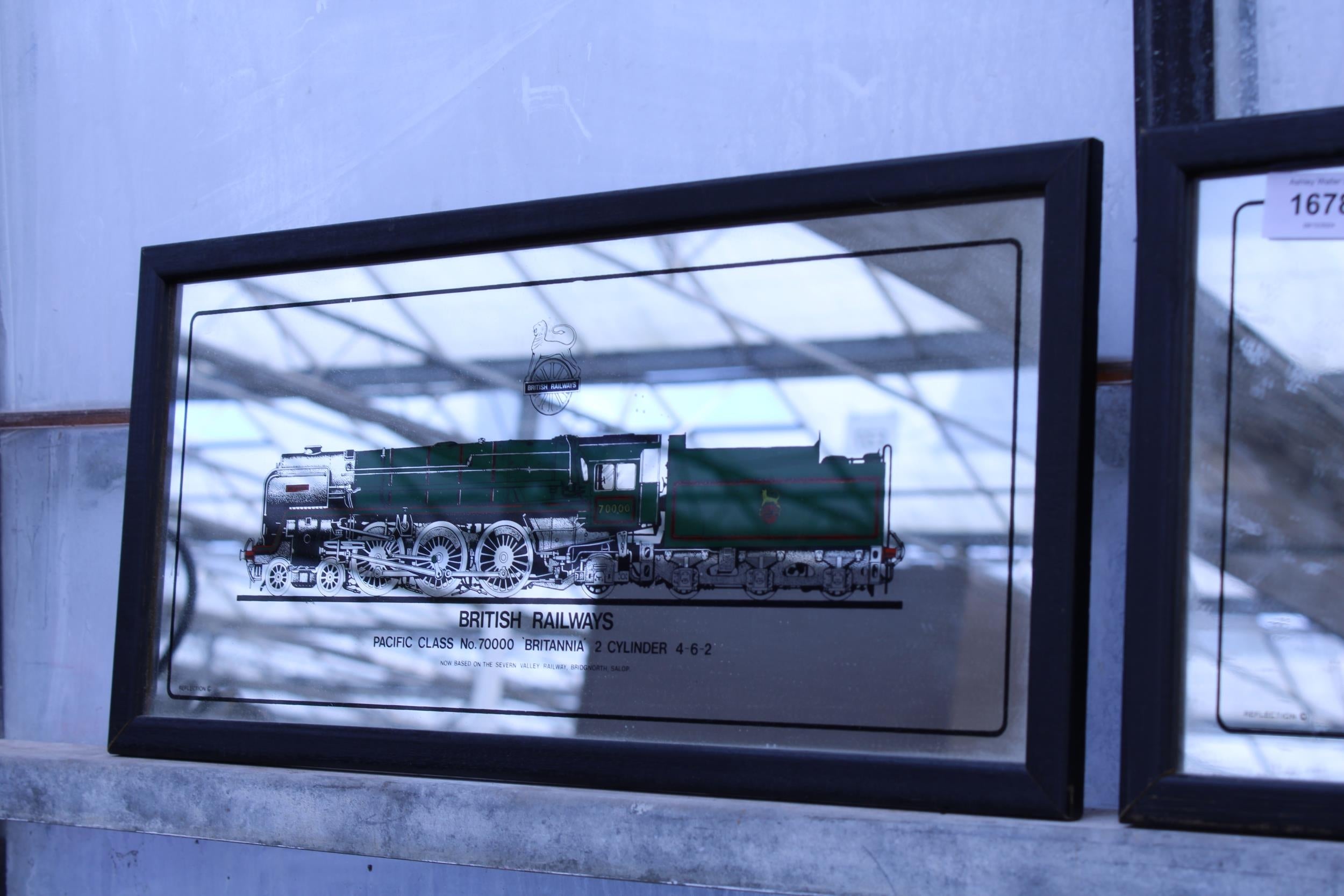 Royal Rail Mirror - Britannia – The British Antiques Company