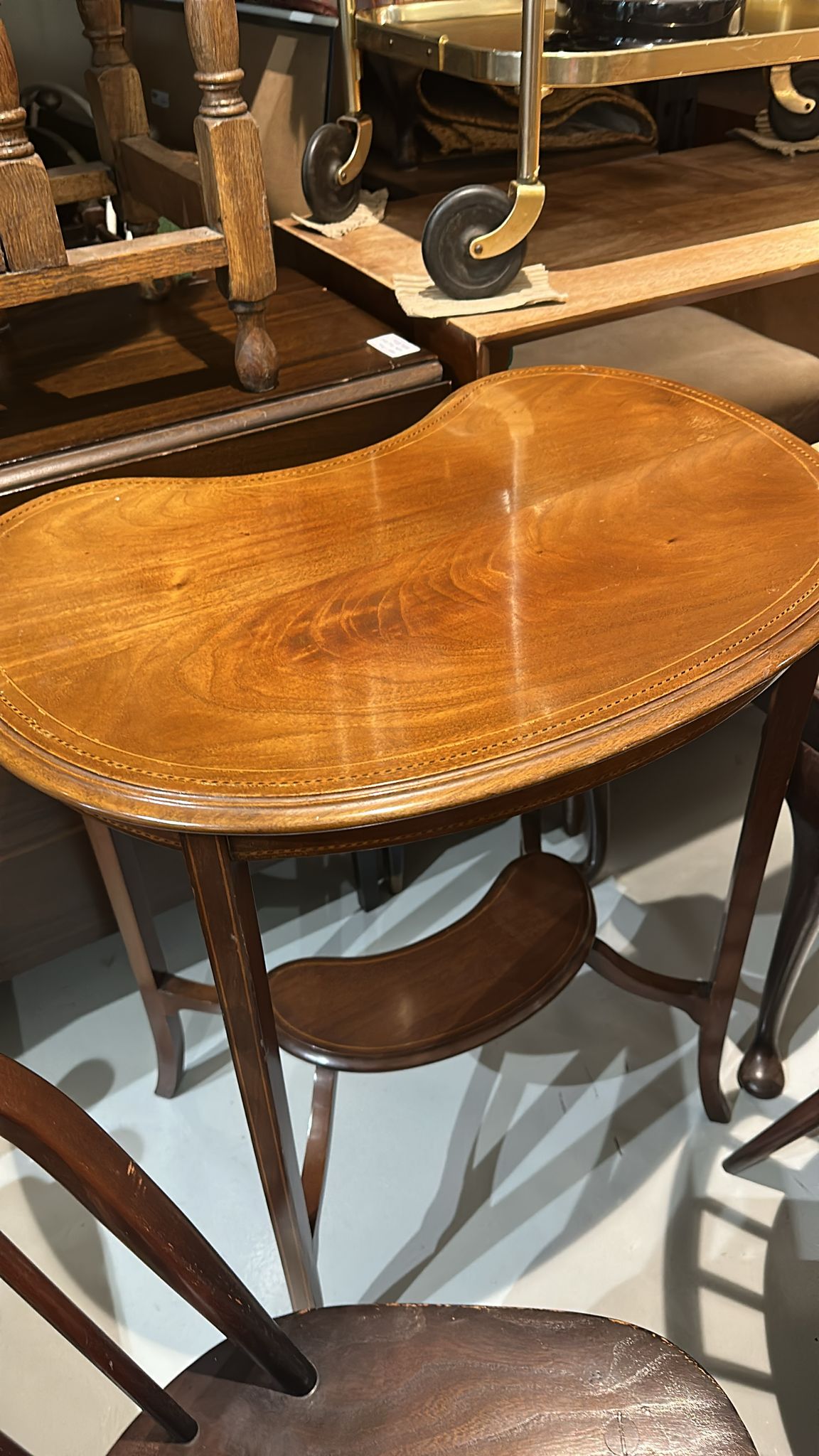 Edwardian Kidney Shape Table – The British Antiques Company